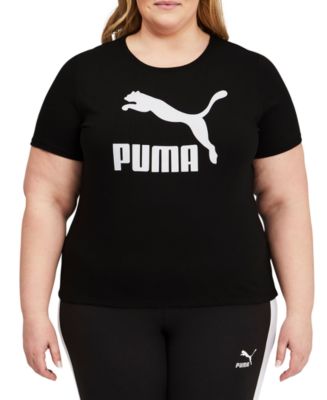 Puma Plus Size Cotton Classics Logo T-Shirt - Macy's
