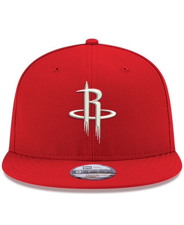 New Era Houston Rockets Youth Solid 9FIFTY Snapback Cap - Macy's