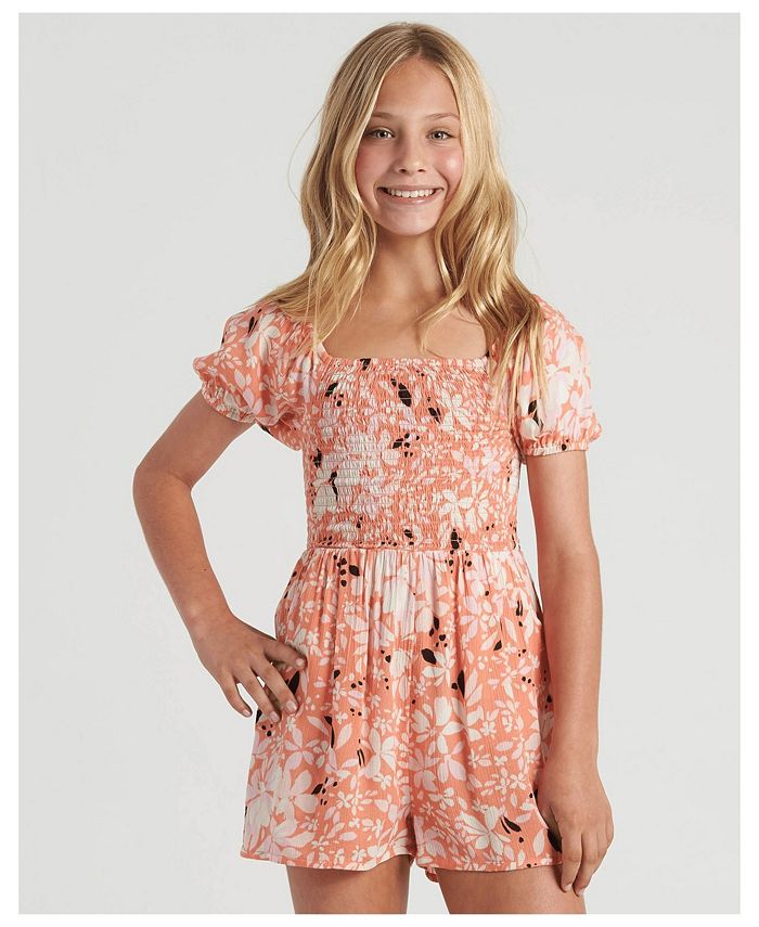 Billabong Big Girls Sweet Treats Romper - Macy's