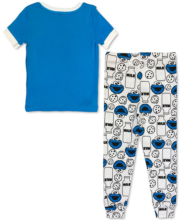 Sesame Street Toddler Cookie Monster Family Pajama Set - Macy's
