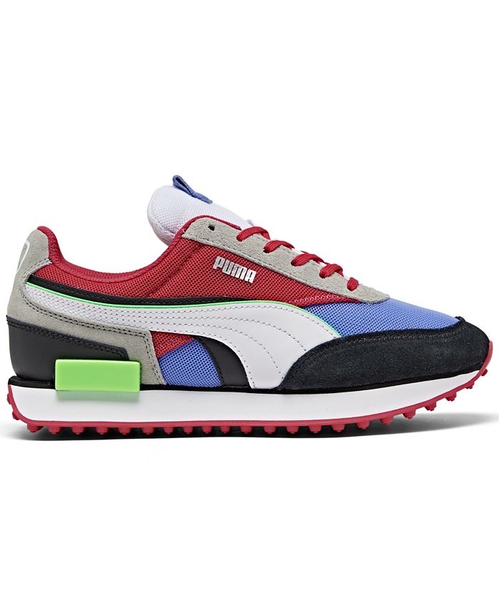 Puma Women's Future Rider Double Berry Glitch Casual Sneakers from ...