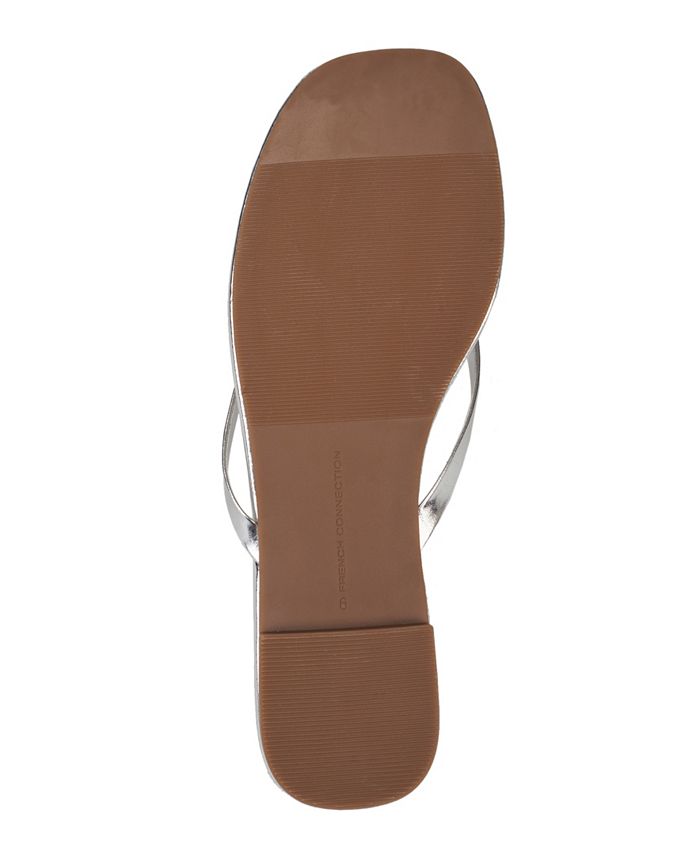French Connection Women's Morgan Flat Open Toe Thong Flip Flop Sandals ...