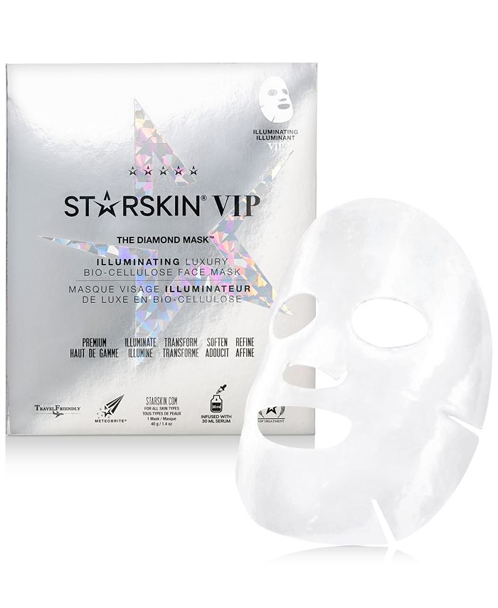 STARSKIN The Diamond Mask Illuminating Luxury Bio-Cellulose Face Mask ...