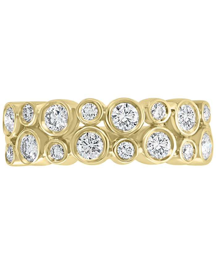 EFFY Collection EFFY® Diamond Bezel Cluster Ring (3/4 ct. t.w.) in 14k ...