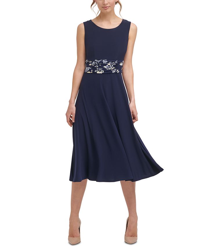 Jessica Howard 2-Pc. Floral-Print Jacket & Midi Dress Set - Macy's