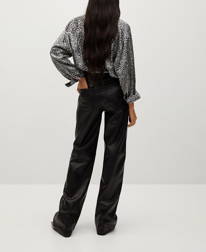 MANGO Printed Flowy Shirt - Macy's