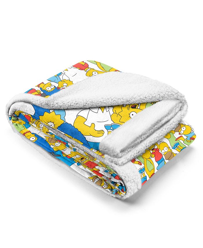 The Simpsons Family Party Sherpa Back Blanket, 60" x 90" & Reviews ...