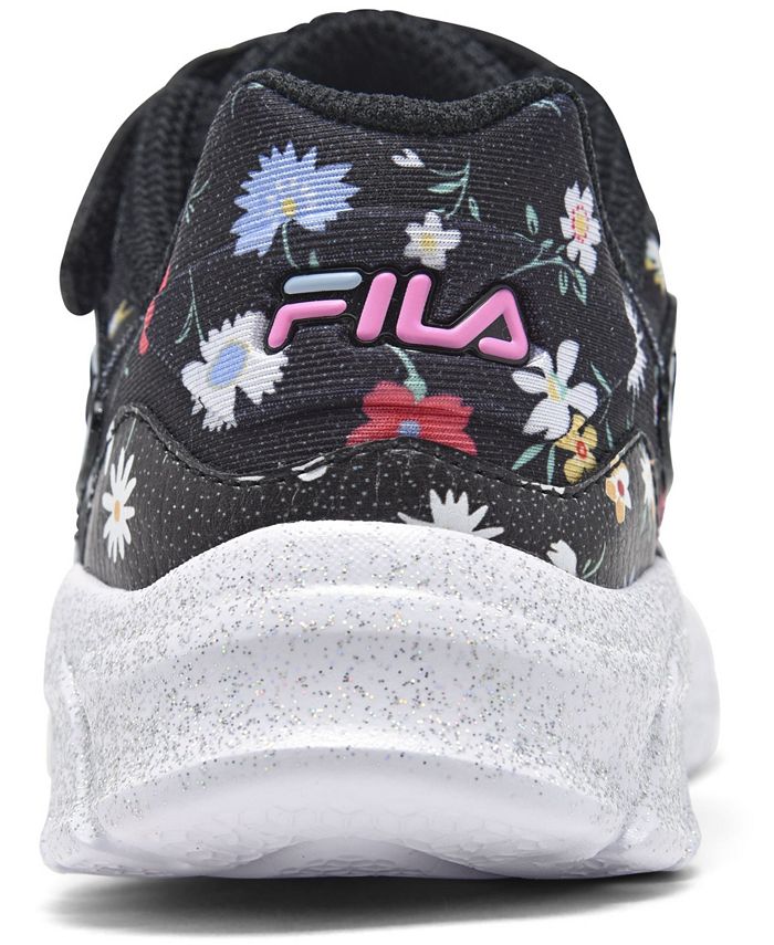 Fila Little Girls Mystic Floral Running Sneakers from Finish Line - Macy's