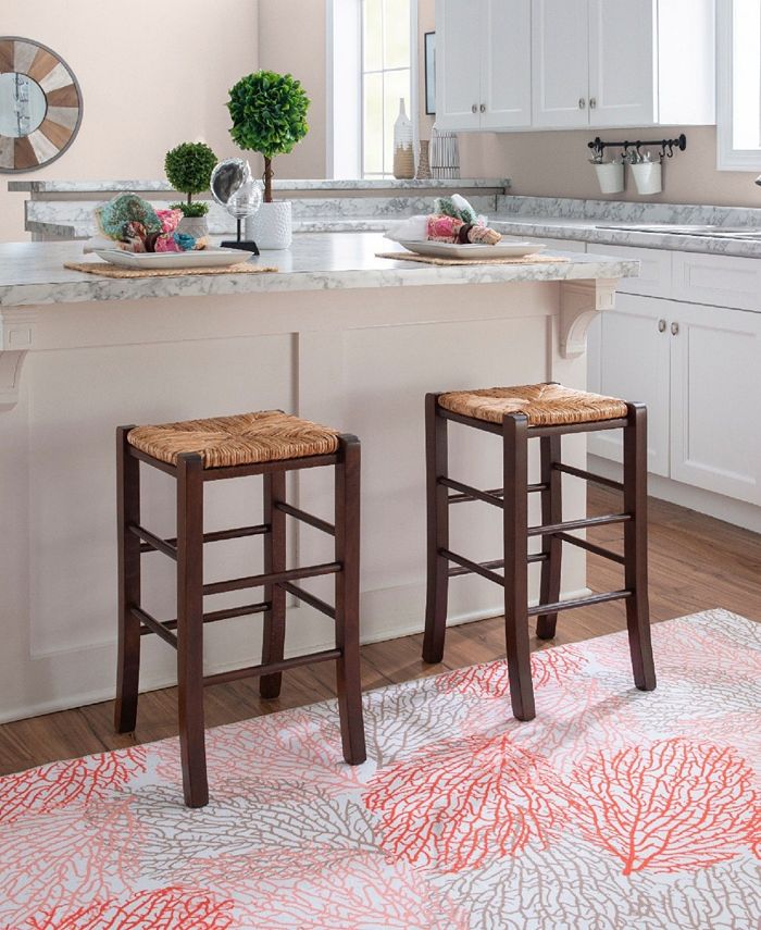 Linon Home Décor Linon Home Decor Katica Counter Stool, Set of 2 - Macy's