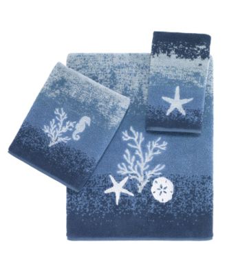 Avanti Batik Coastal Starfish Cotton Bath Towels - Macy's