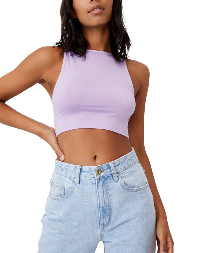 COTTON ON Women's Rosetta Seamless High Neck Tank Top - Macy's