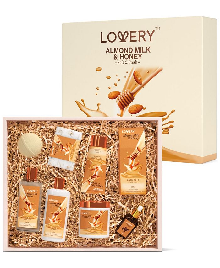 Lovery Almond Milk And Honey Spa Kit, 9 Piece - Macy's