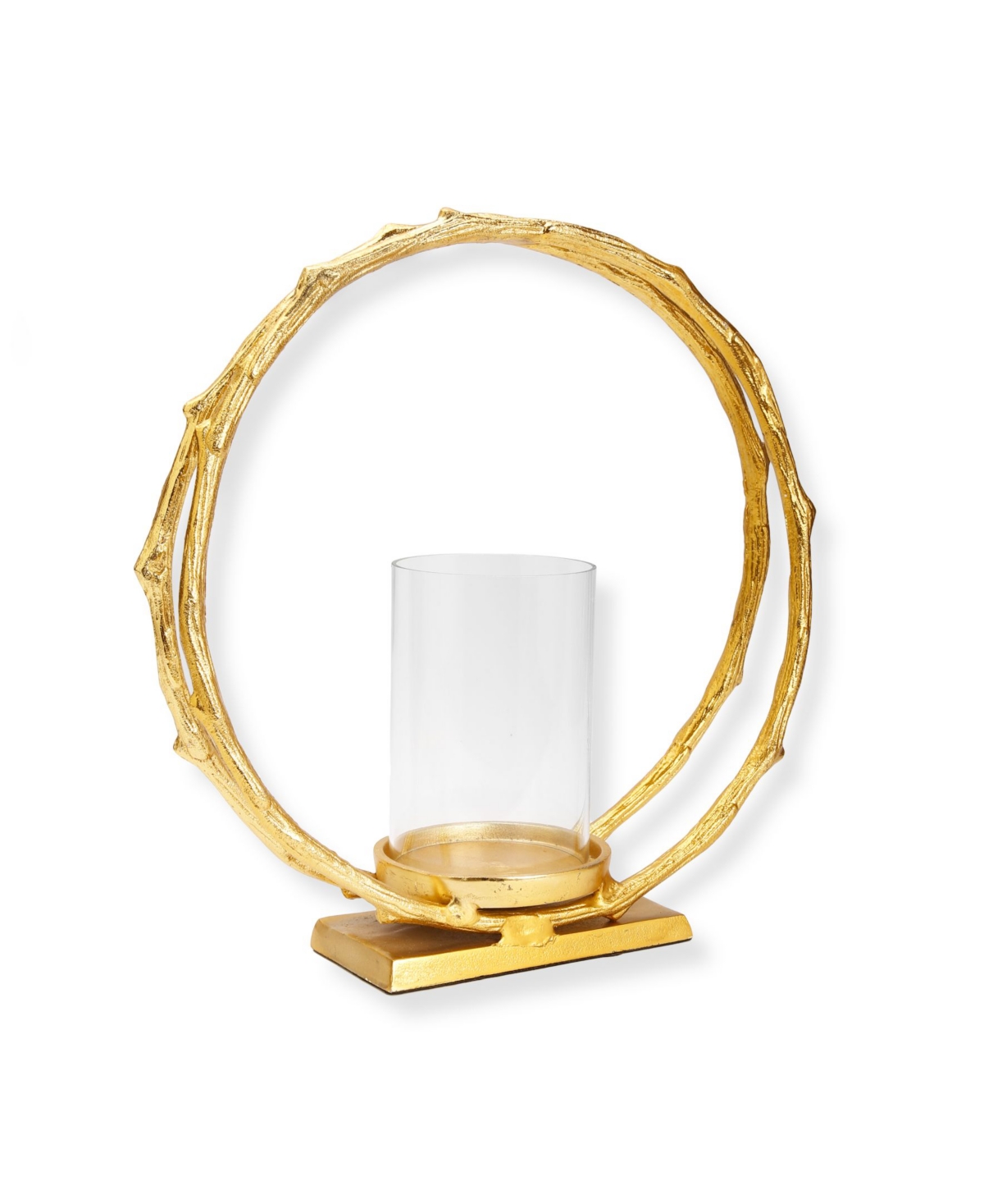 Click here for 4.75 Circle Hurricane Candle Holder - Gold-Tone prices