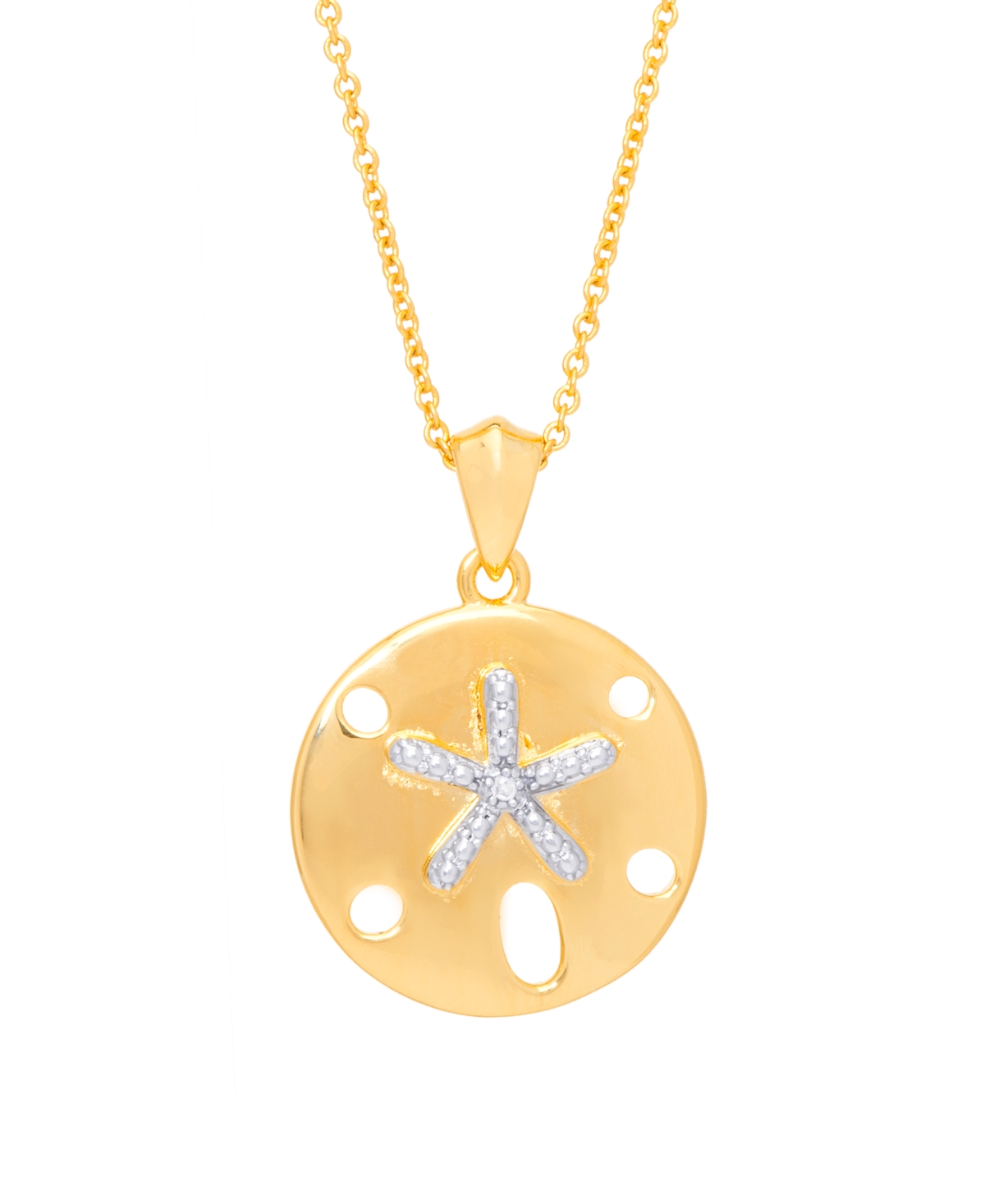 Click here for Diamond Accent Sand Dollar Pendant 18 Necklace in... prices