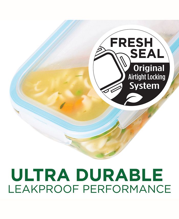 Lock n Lock Purely Better Glass Divided Rectangular Food Storage ...