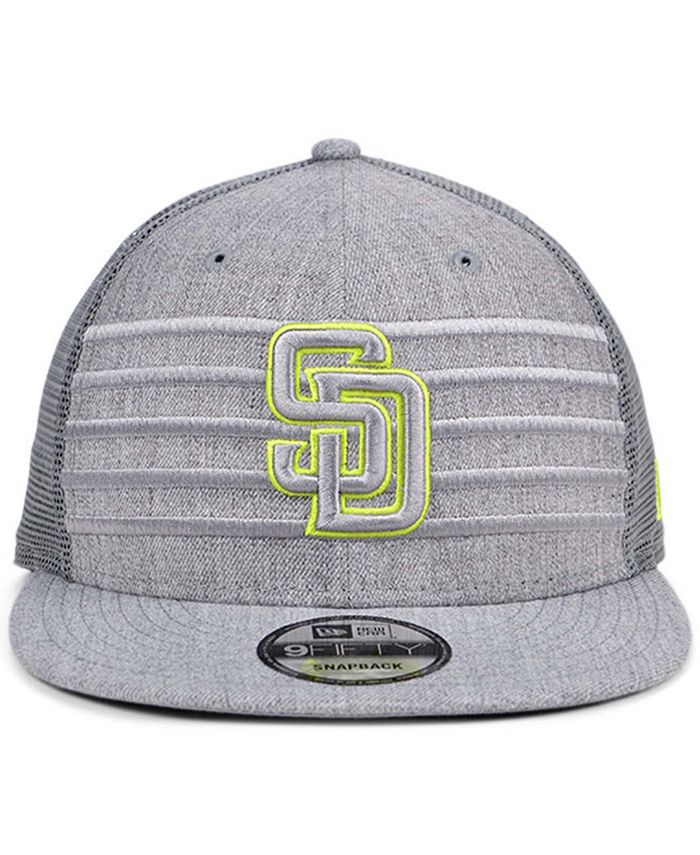 New Era San Diego Padres Cyber Gray Trucker 9FIFTY Cap - Macy's