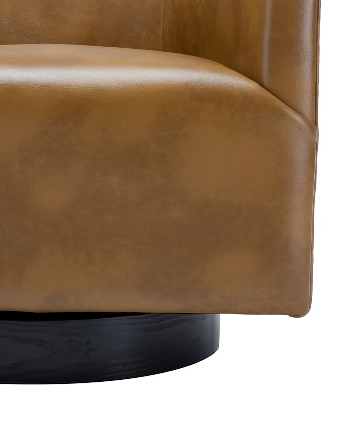 Comfort Pointe Gaven Wood Base Swivel Chair & Reviews - Furniture - Macy's