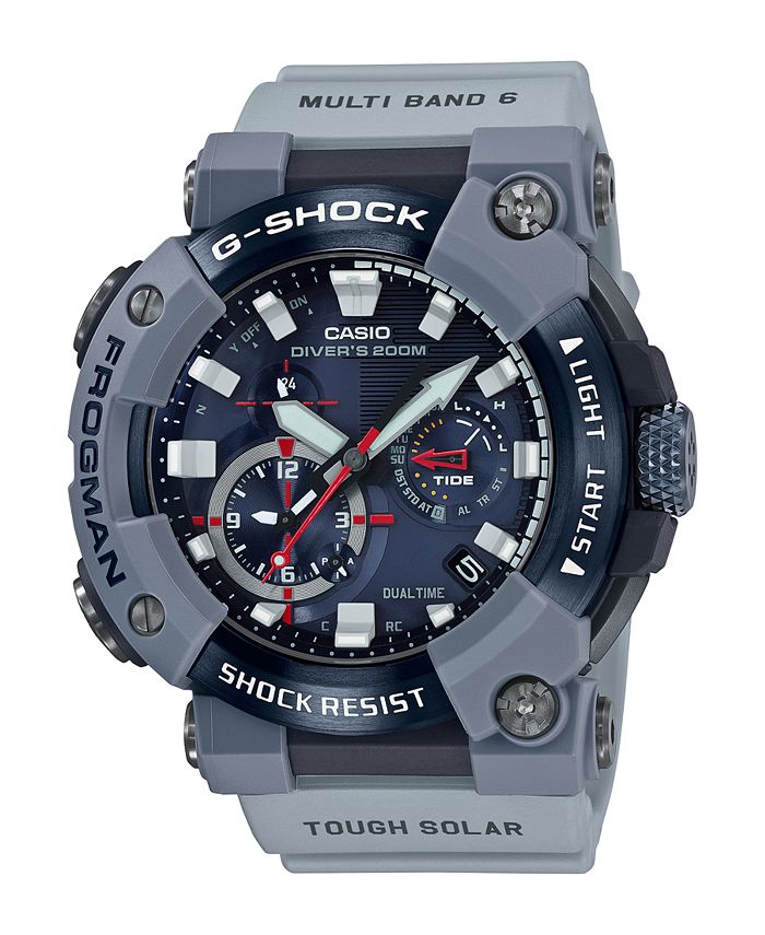 G-Shock Grey Resin Analog Frogman Watch 53.3mm - Macy's