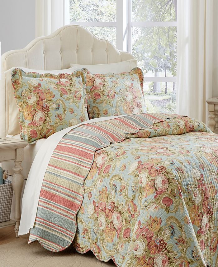 Waverly Spring Bling Bedspread Set of 3, King - Macy's