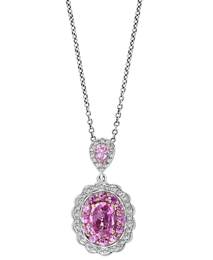 EFFY Collection EFFY® Pink Sapphire (1-1/3 ct. t.w.) & Diamond (1/4 ct ...