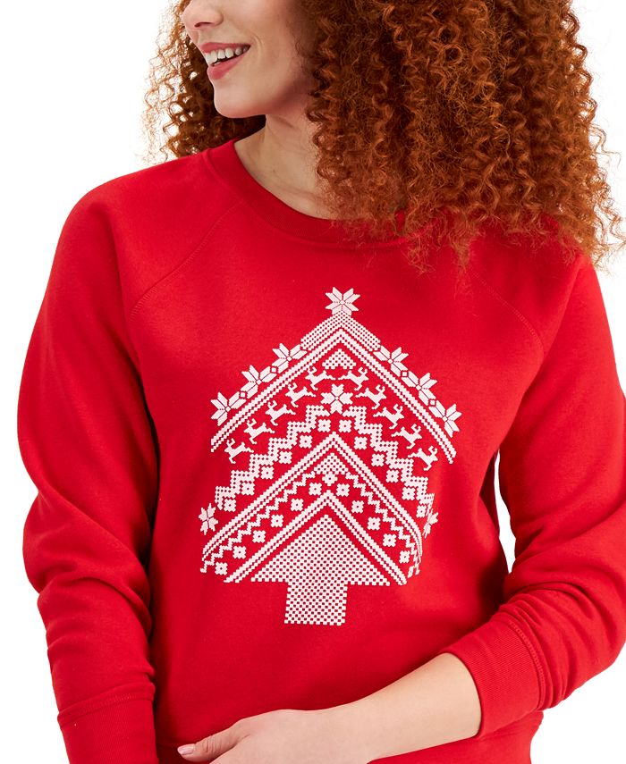Style & Co Holiday Graphic Sweatshirt, Created for Macy's - Macy's