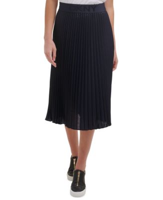 DKNY Pleated Midi Skirt - Macy's