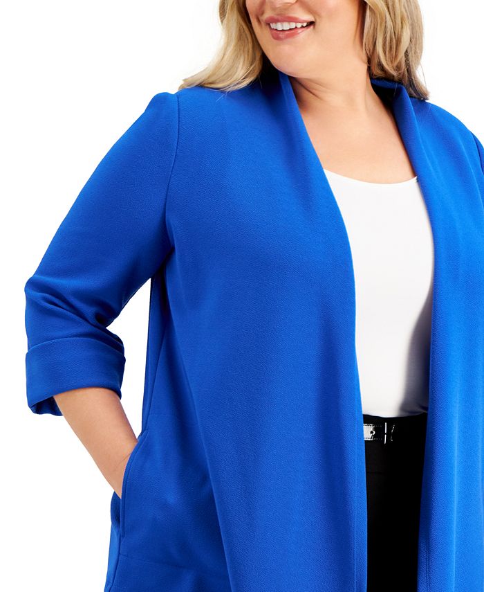 Kasper Plus Size Cardigan Jacket - Macy's