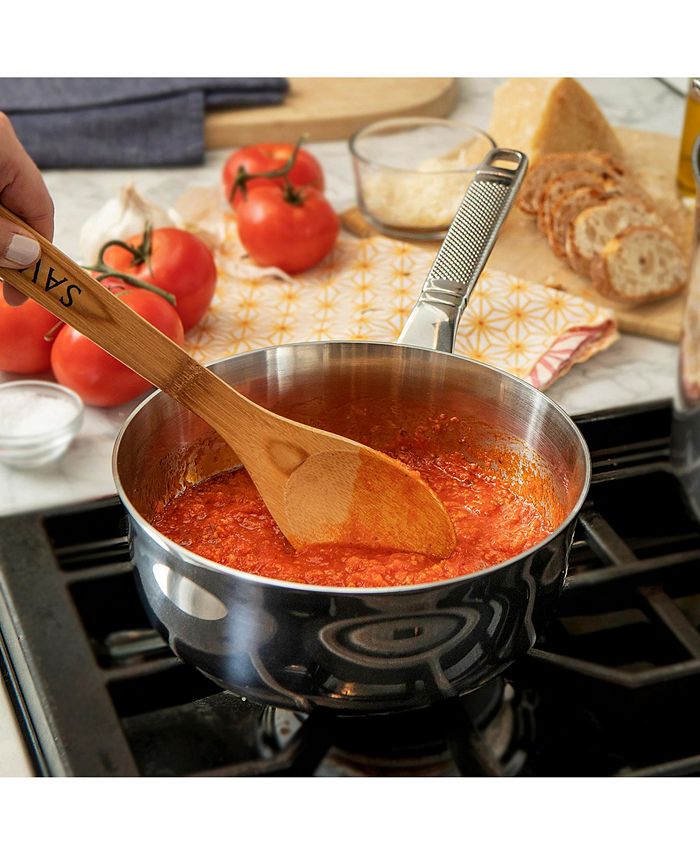 SAVEUR SELECTS Voyage Series Tri-Ply Stainless Steel 7-Pc. Cookware Set ...