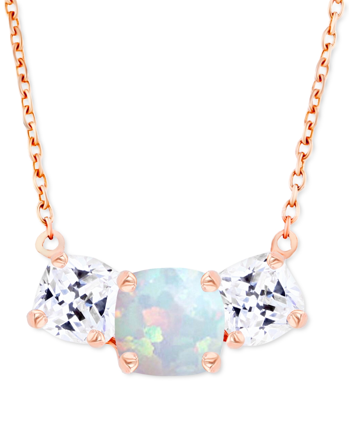 Click here for Lab-Grown Opal (1/4 ct. t.w.) & Lab-Grown White Sa... prices