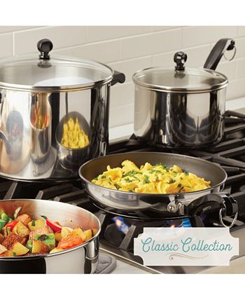 Farberware Classic Series 16-Pc. Stainless Steel Cookware Set - Macy's