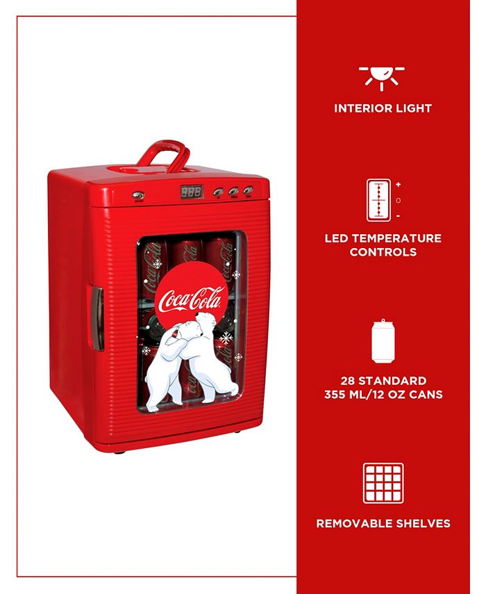 Koolatron Coca-Cola® Beverage Display Mini Fridge Cooler/Warmer 28 Can ...
