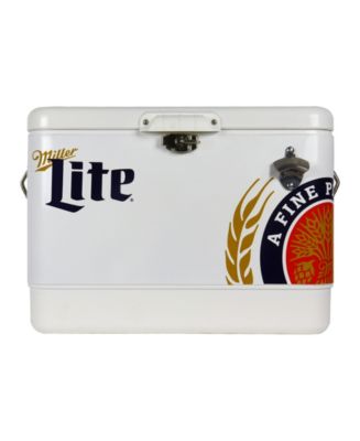 Miller Lite Ice Chest Cooler with Bottle Opener 51L - Macy's