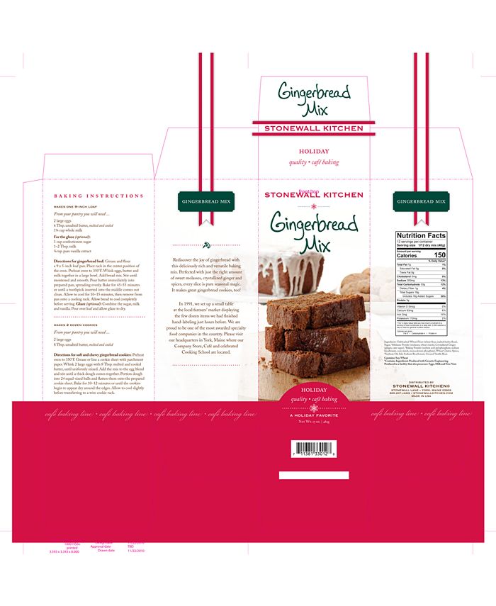 Stonewall Kitchen Gingerbread Mix, 17-oz. - Macy's