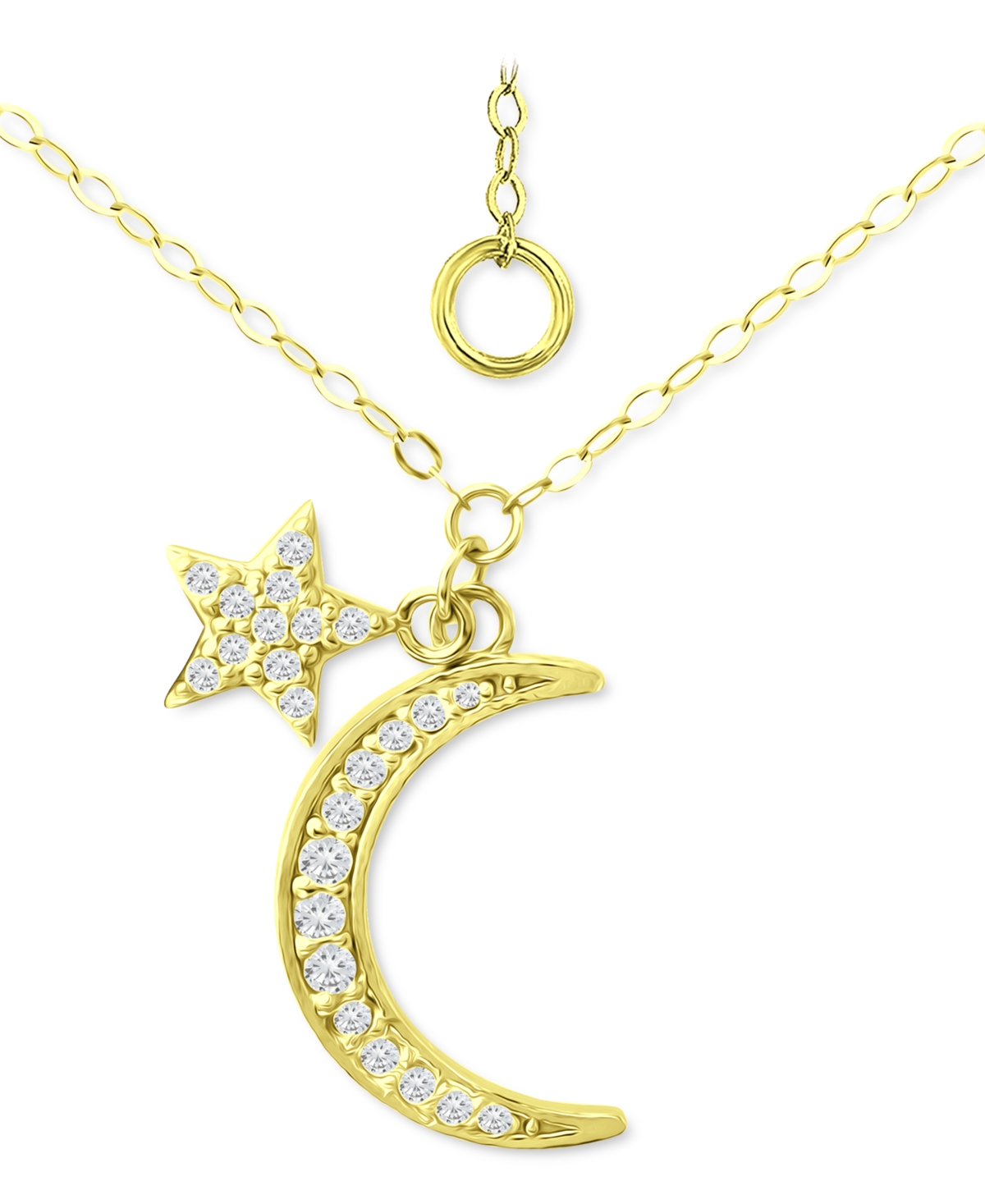 Click here for Giani Bernini Cubic Zirconia Moon & Star Pendant N... prices