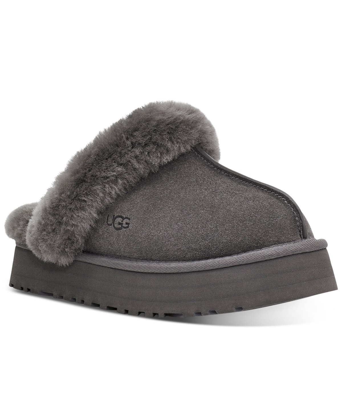 Click here for Ugg Womens Disquette Slippers - Charcoal prices