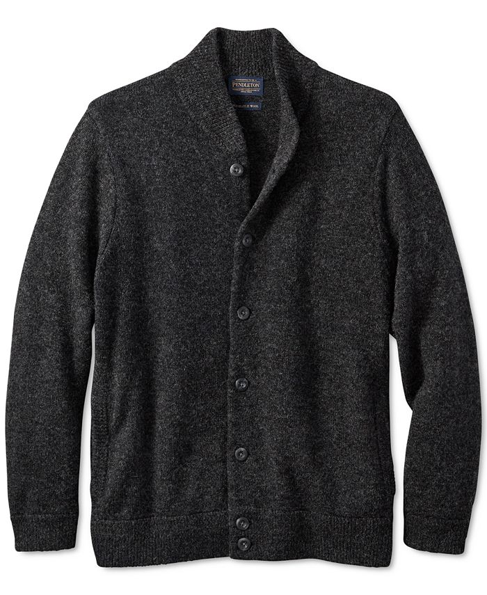Pendleton Men's Shetland Wool Cardigan Sweater - Macy's