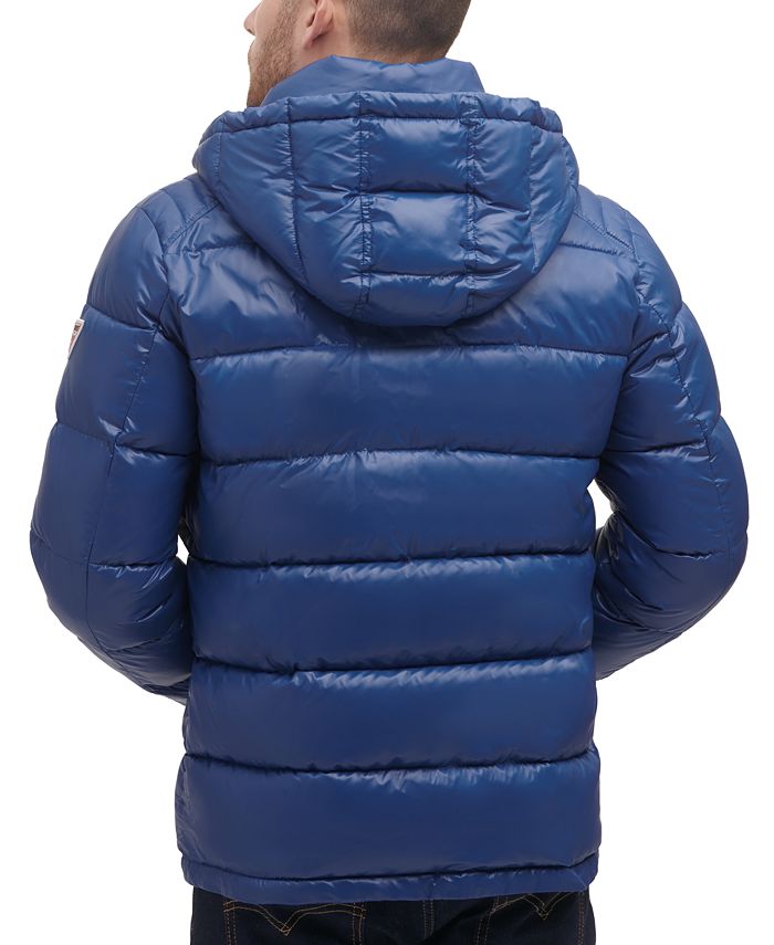 GUESS Men's Hooded Puffer Coat & Reviews - Coats & Jackets - Men - Macy's