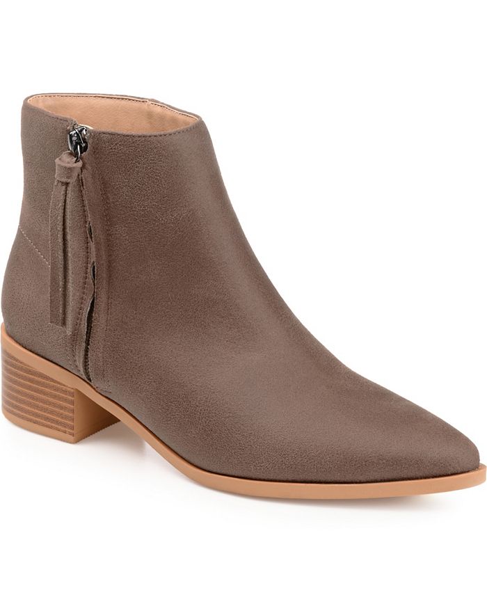 Journee Collection Women's Sadiya Pointed Toe Booties - Macy's