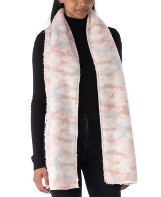 Jenni Printed Sherpa Scarf, Created for Macy's - Macy's