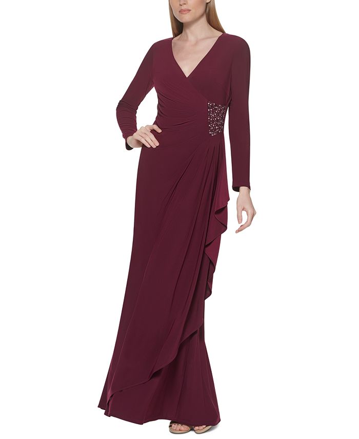 Jessica Howard Petite Embellished-Waist Dress - Macy's