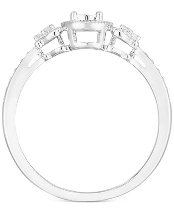 Promised Love Diamond Promise Ring (1/10 ct. t.w.) in Sterling Silver ...