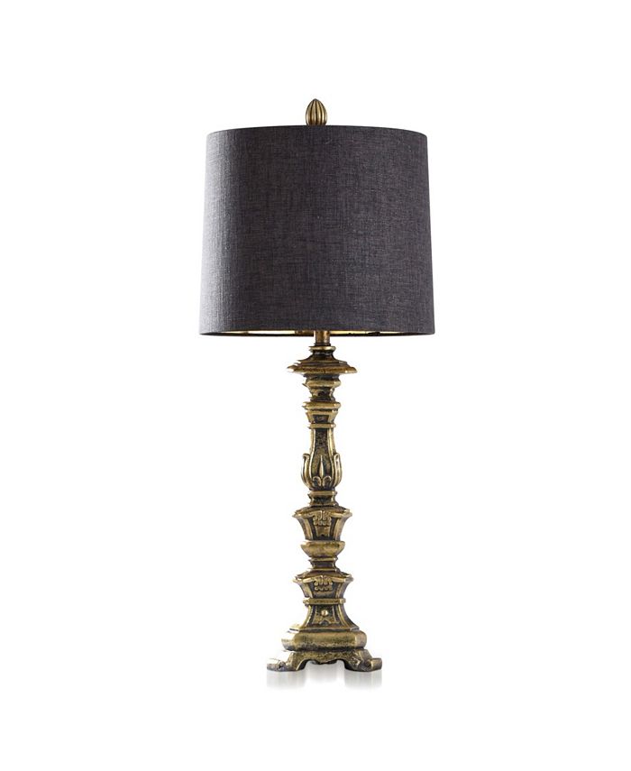 StyleCraft Home Collection Traditional Gold-Tone Painted Base Table ...