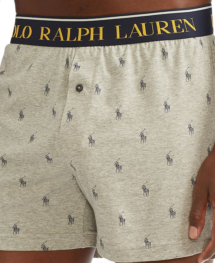 Polo Ralph Lauren Men's Printed Knit Boxers & Reviews - Underwear ...