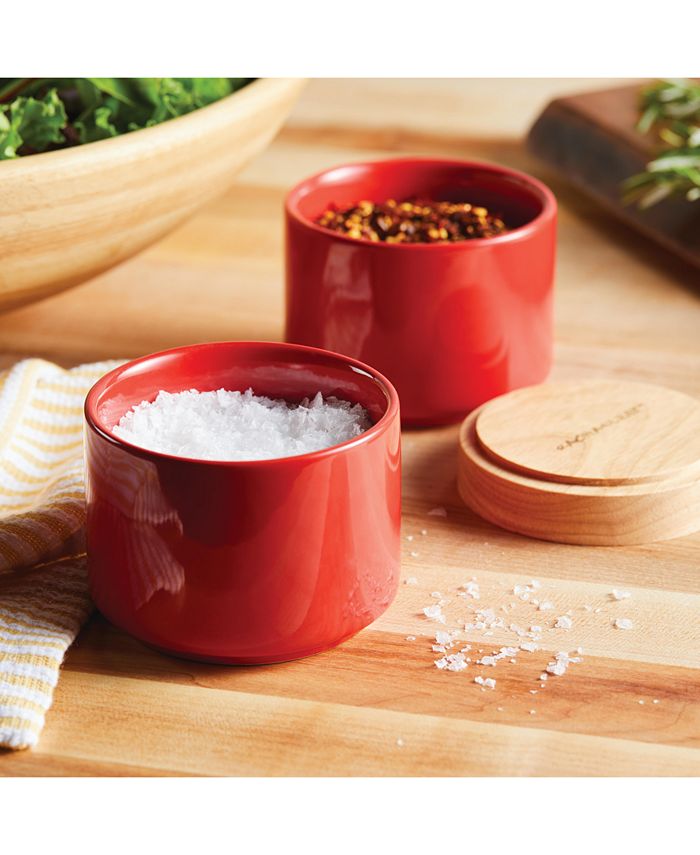 Rachael Ray Ceramic Stacking Spice Box Set with Lid, 2-Piece - Macy's
