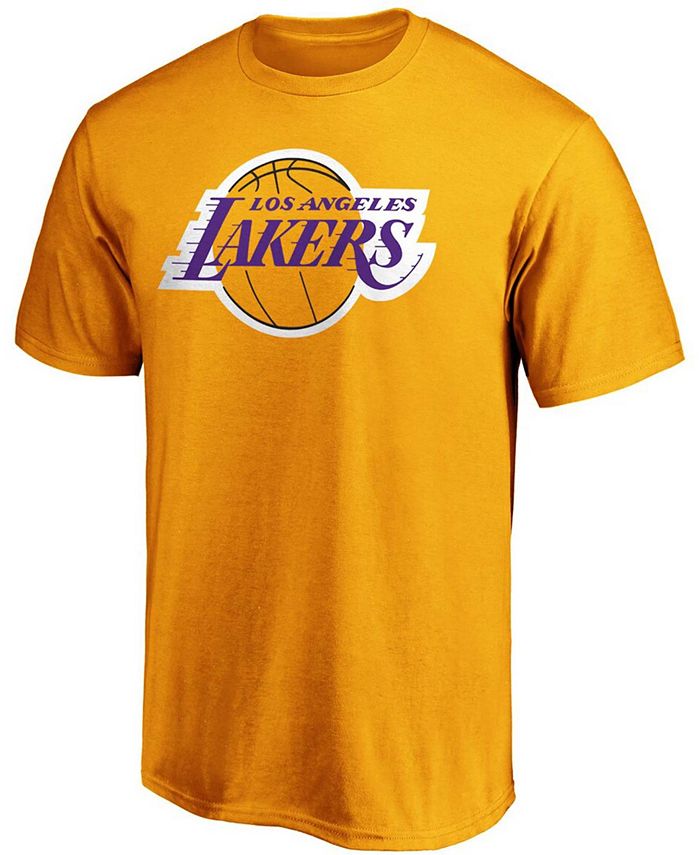 Fanatics Men's Gold Los Angeles Lakers Primary Team Logo T-shirt - Macy's
