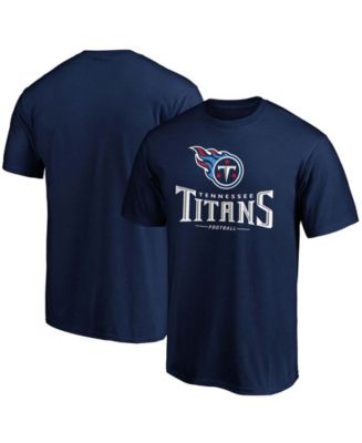Men's Navy Tennessee Titans Big and Tall Team Logo Lockup T-shirt - Macy's