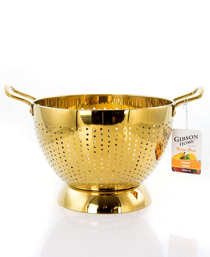 Gibson Home Rose Hue Colander - Macy's