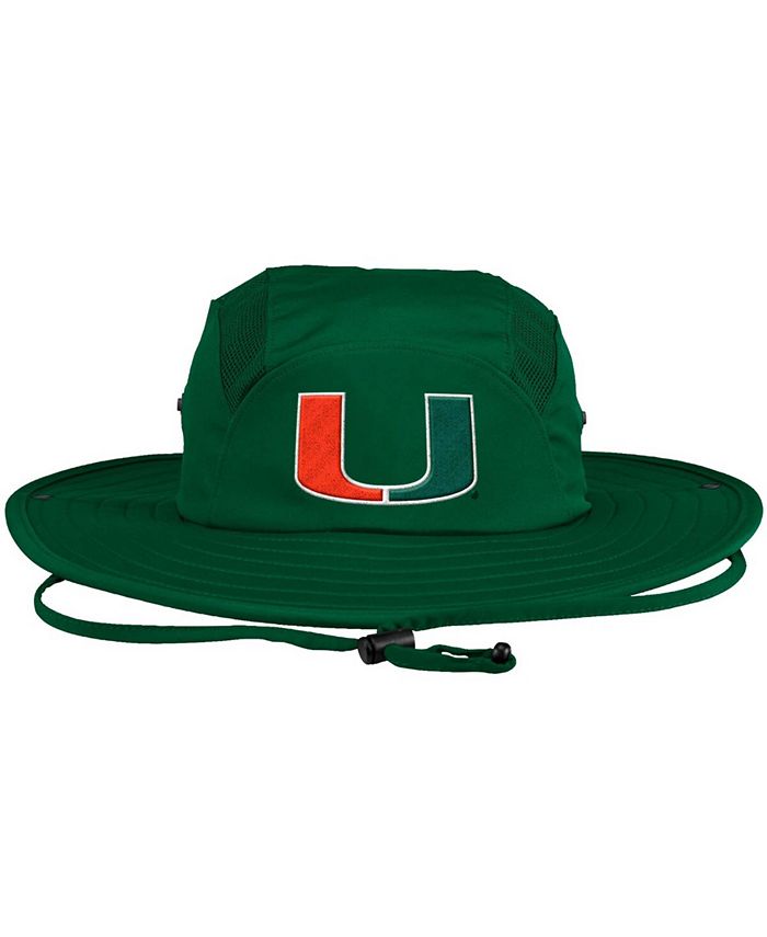 adidas Men's Green Miami Hurricanes Sideline Safari Hat - Macy's