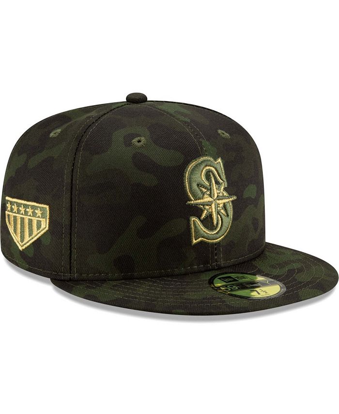 New Era Seattle Mariners Armed Forces Day On-Field 59FIFTY Fitted Cap ...