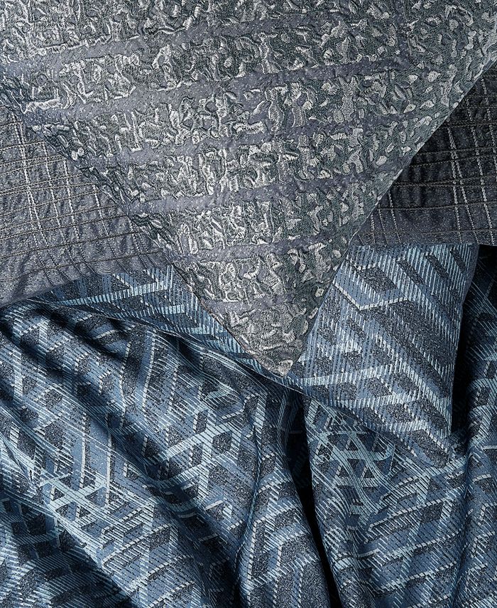 Hotel Collection CLOSEOUT! Composite Geometric Comforter, King, Created ...